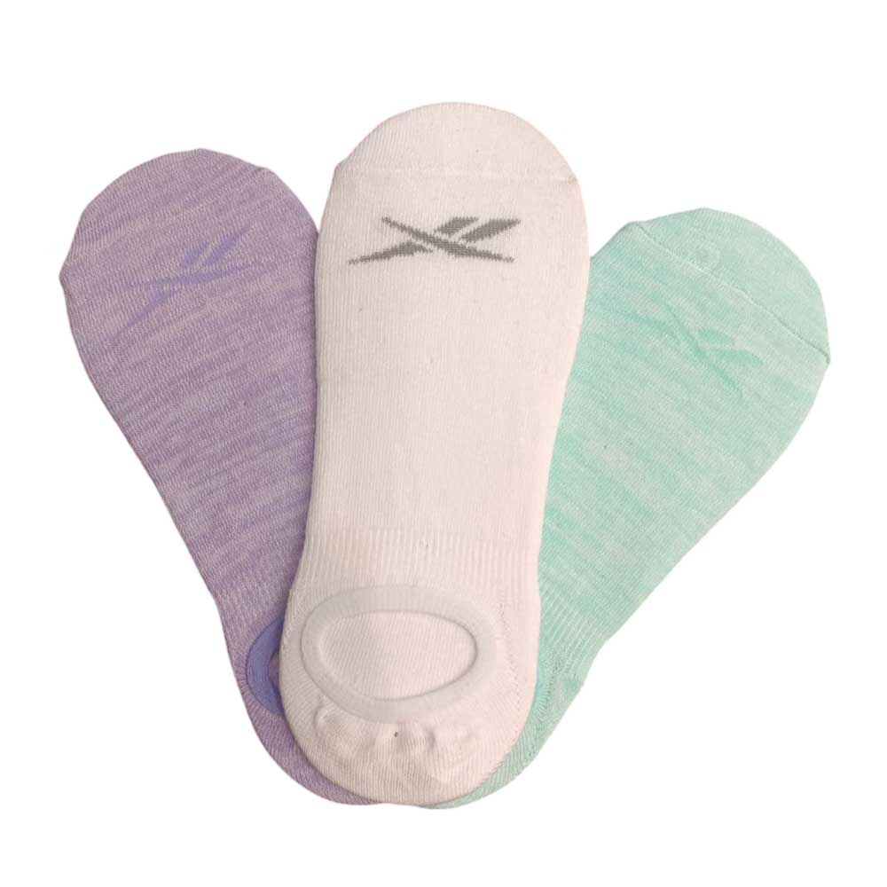 Calcetas Invisibles Reebok para Mujer 3 pack Linner Blanco-Morado-Turq ...